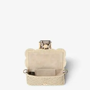 Fendi Baguette® Mini Ribbon Bag With Doily Embroidery